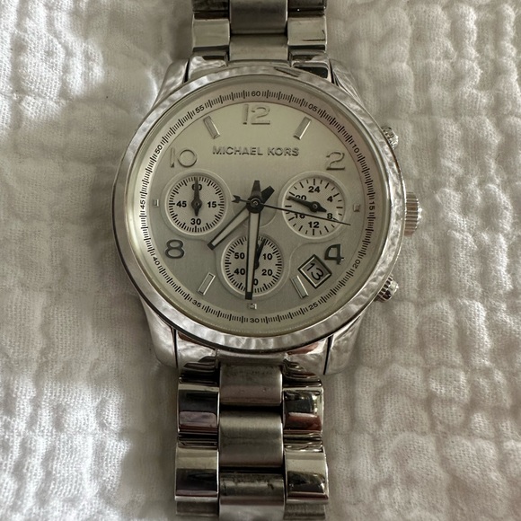Michael Kors | Accessories | Michael Kors Silver Watch | Poshmark